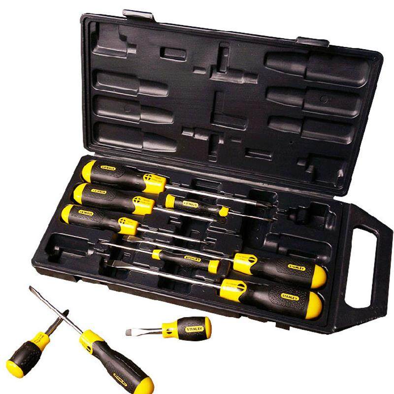 STANLEY Stanley 10-piece plastic handle cross screwdriver set ...