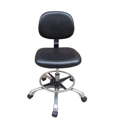 Buy Anti-static chair lifting PU leather Backrest chair Rotating office ...