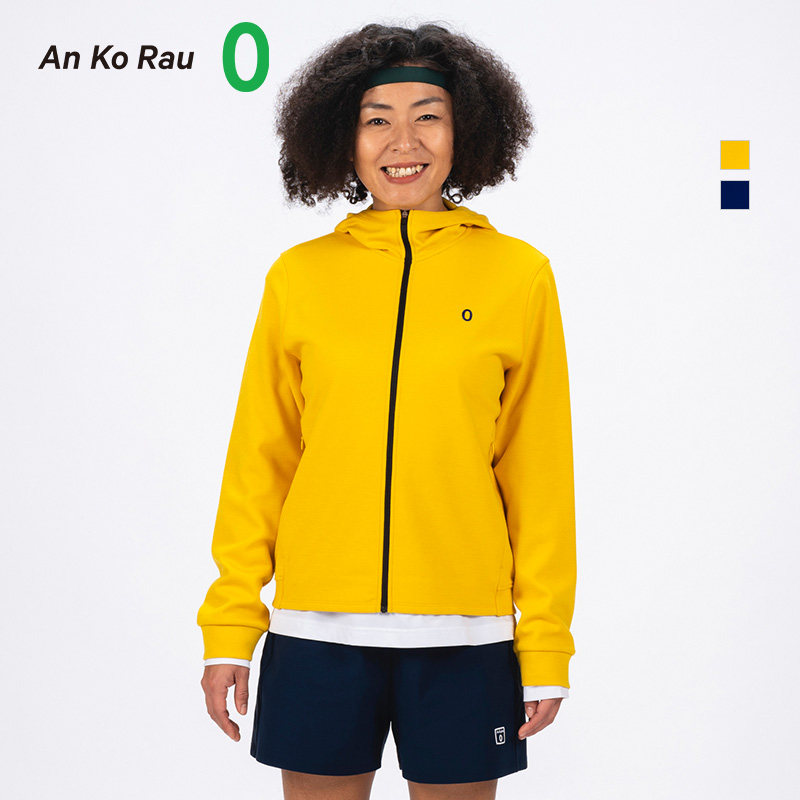 An Ko Rau wool nylon needle loom with cap jacket A0201JA02