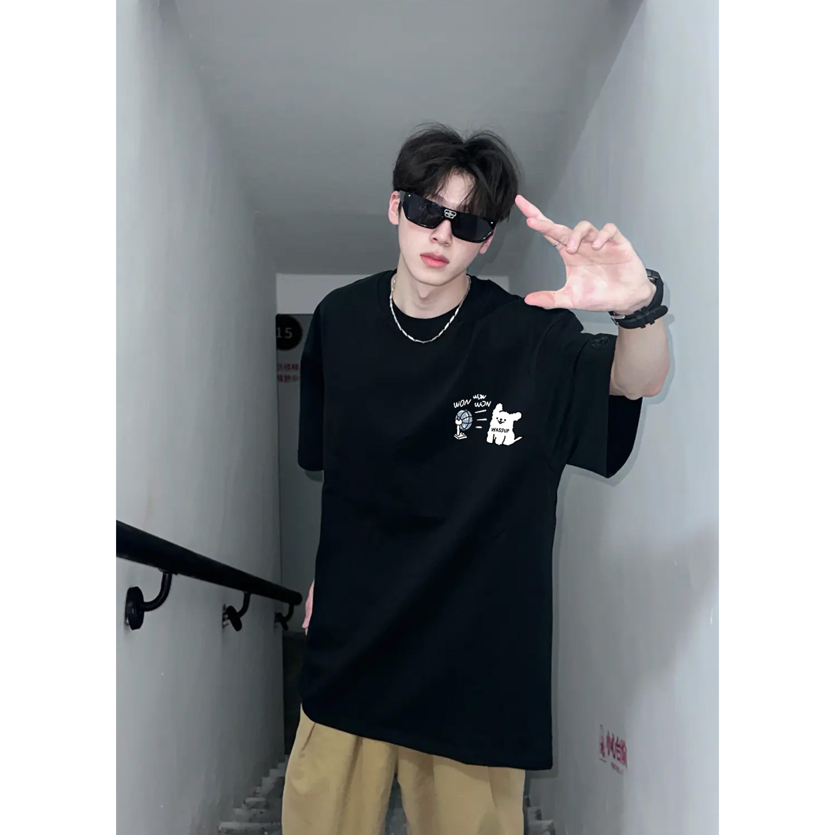 宝藏WASSUP纯棉短袖T恤 | 百元级青春潮搭_T恤_淘宝服装网