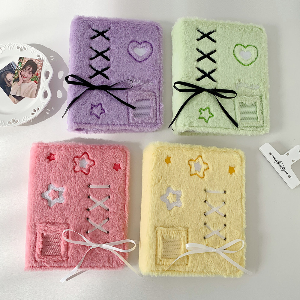 Hisocute korean style a5 ballet-themed plush card binder – overflowing ...