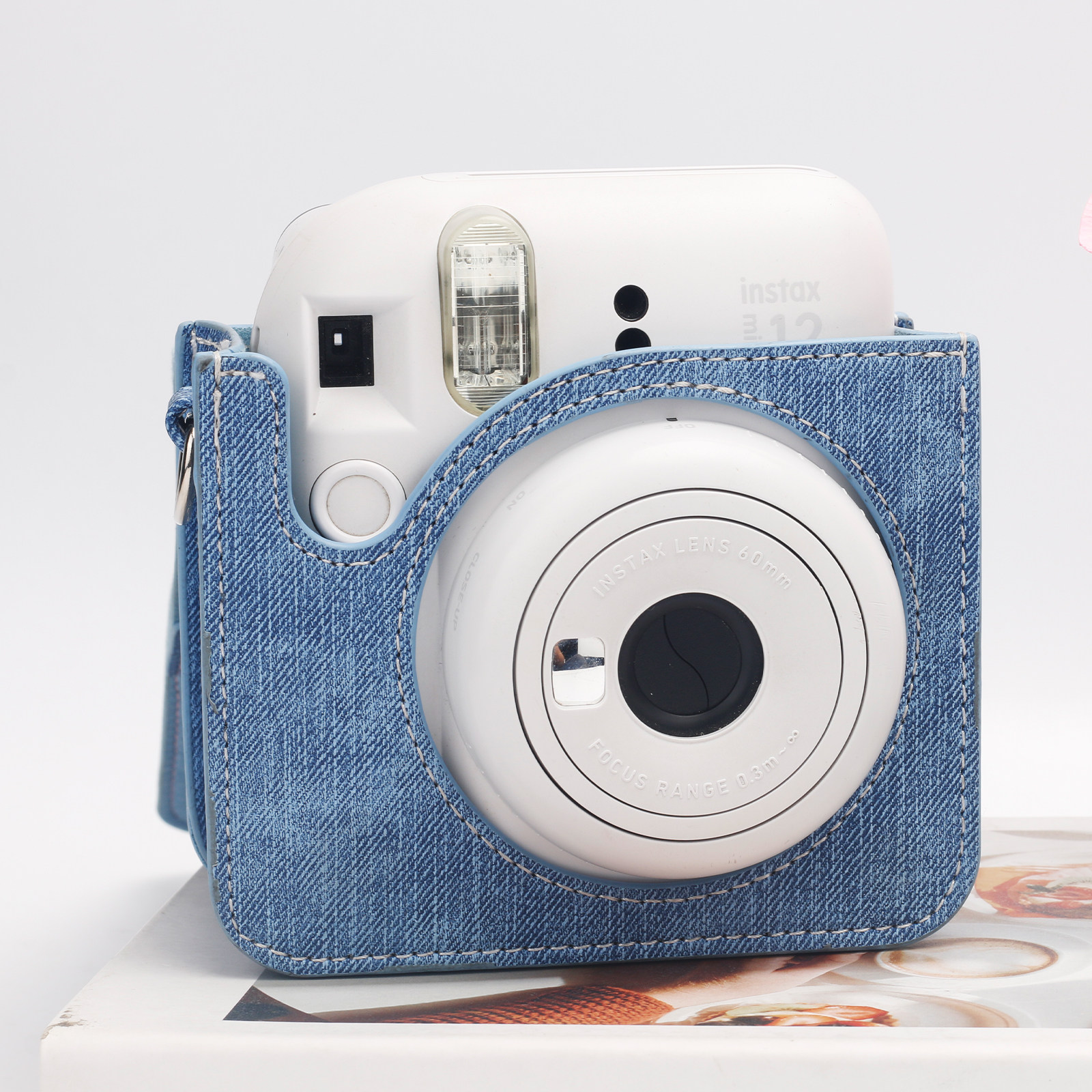 拍立得牛仔甜心相机包mini12 11 99 SE 9/8/7C S相机用复古皮包套，拍照必备的时尚单品！📸 -一次成像相机专用包-淘宝百科网