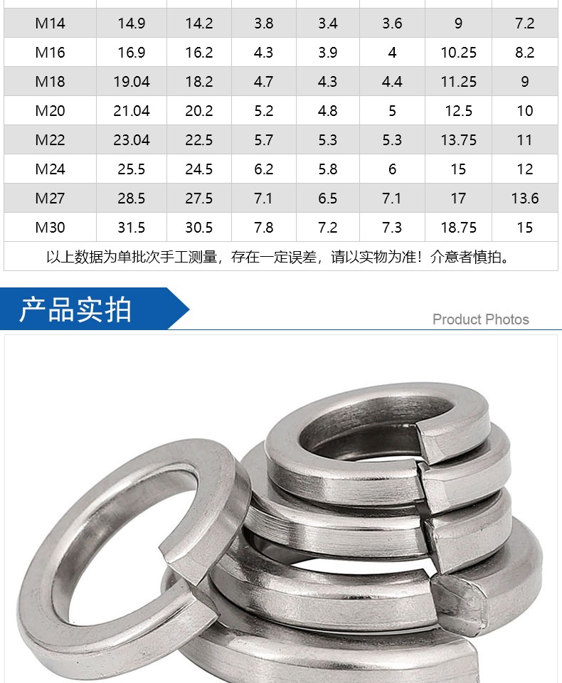 304不锈钢弹垫开口弹簧垫片镀锌弹簧垫圈弹性弹垫M2/M3/M4/M5/M6-阿里巴巴