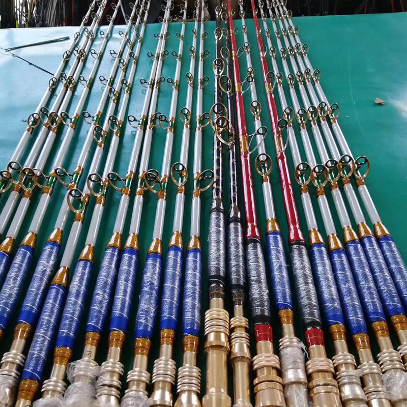 Hand-made rod Fuji deep-sea boat rod fishing rod electric winch south ...