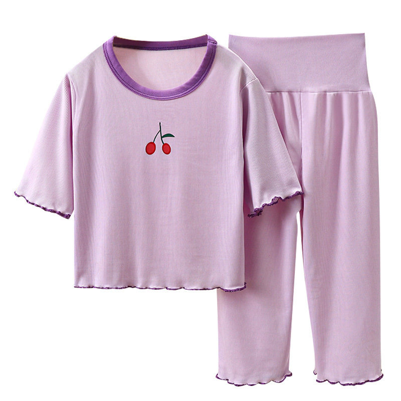 New Honey Bud Lace Girls Suit Candy Color Children Home Clothes Suit ...