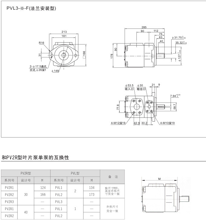 海特克叶片泵 PVL3/PV2R3-125/136/153-F-1R-U-10高压油泵 压力泵-阿里巴巴
