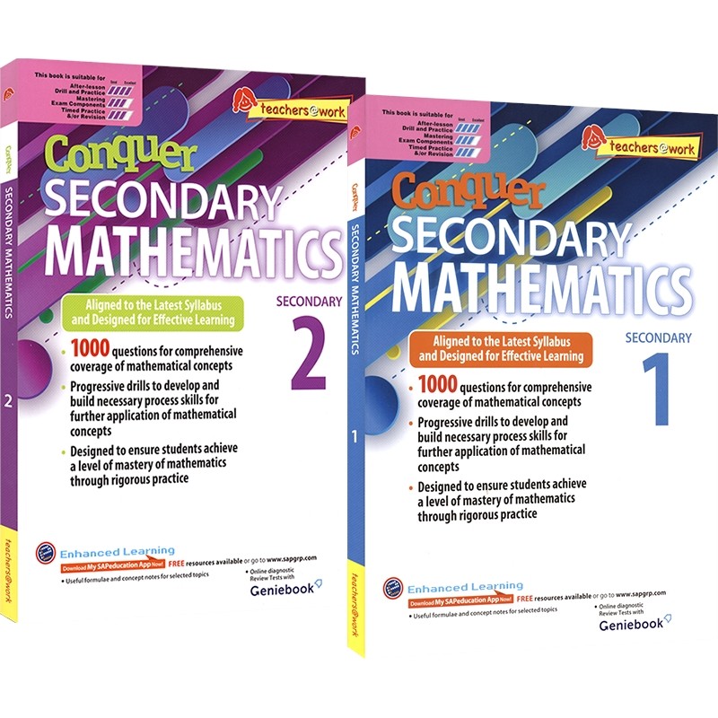 SAP Conquer Mathematics Secondary 1，新加坡初中数学1000道题如何助你提分？-考试类原版书-淘宝好物网
