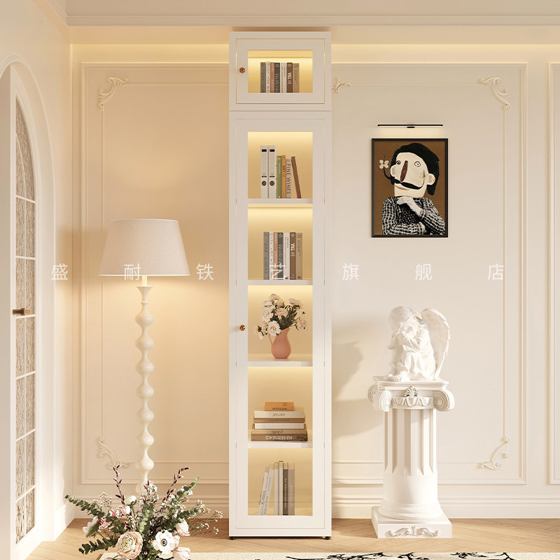 2.2m french country cream single door corner bookcase: the secret ...