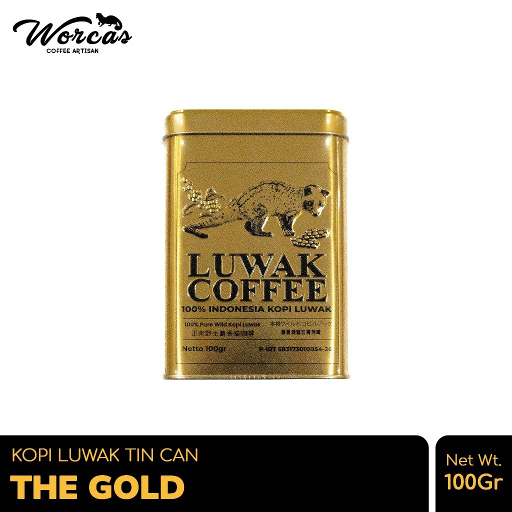 Worcas Kopi Luwak Gold 100gr Tin Can