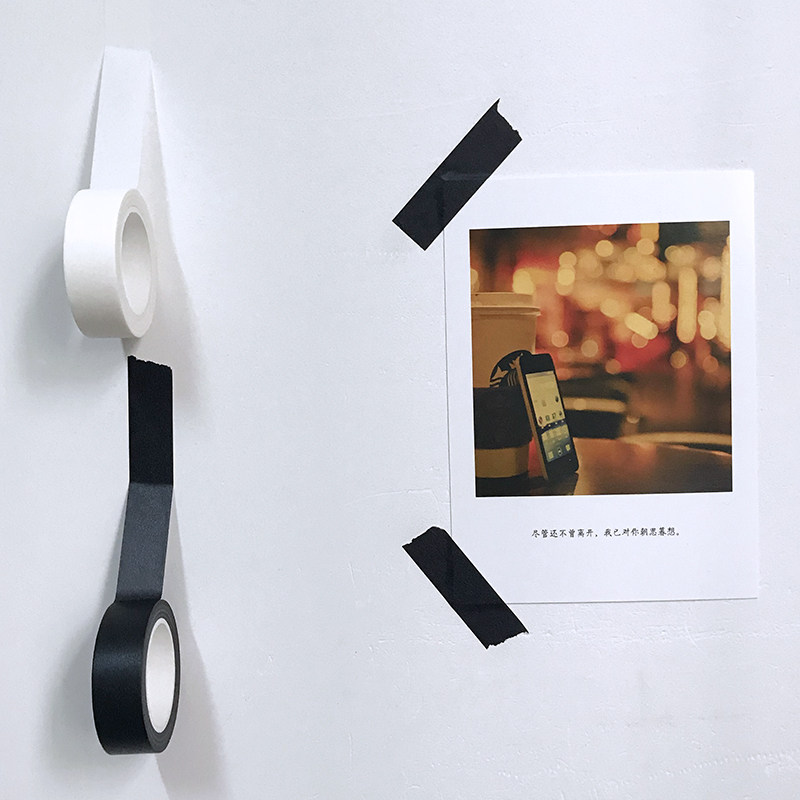 [USD 4.96] ins black and white simple tape retro and paper tape diy ...