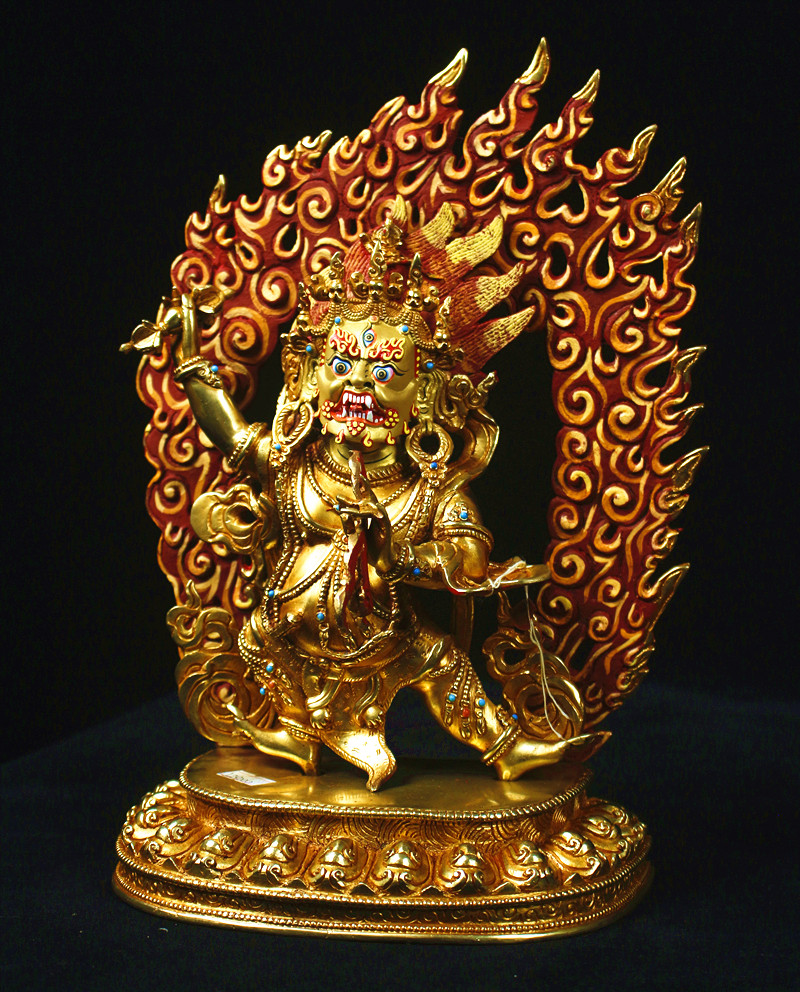 [USD 828.93] Nepalese Buddha statue Vajra Buddha statue purple copper ...