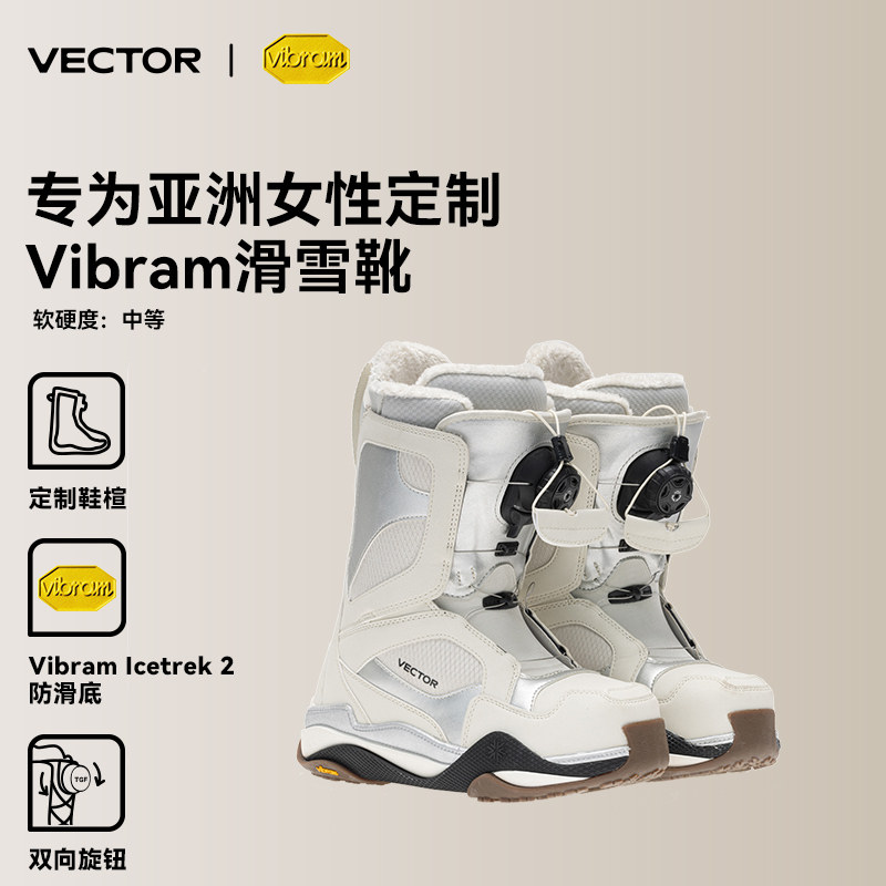 2025 new release | vector women's snowboard boots: advanced quick-lace ...
