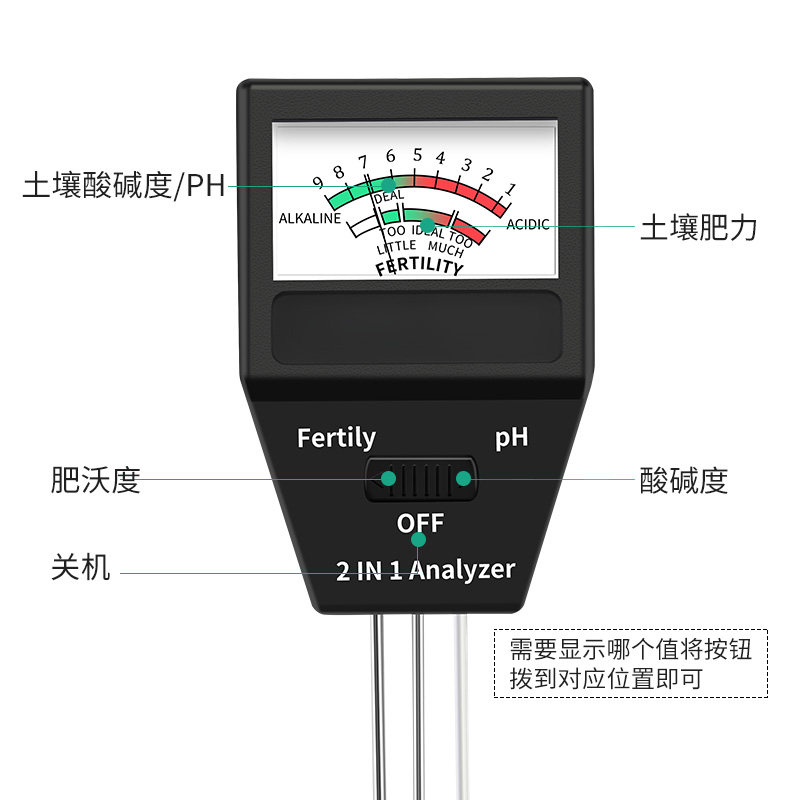 [USD 28.97] soil fertility tester plant ph test tester flower basin ...