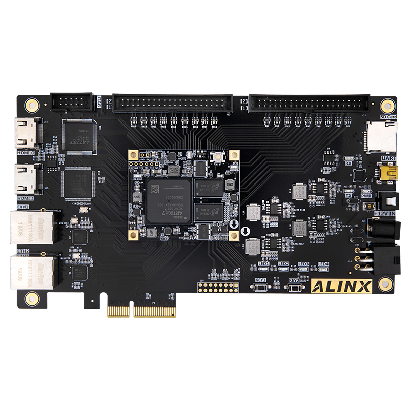 ALINX XILINX A7 FPGA 黑金开发板 核心板 Artix7 PCIE AX7103