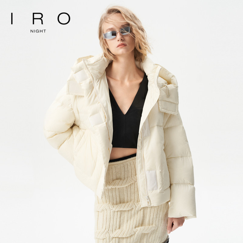 IRO Night 鹅绒羽绒服外套连帽拉链法式冬季新款：时尚保暖，让你成为冬日街头最靓的仔！-羽绒服-淘宝好物网