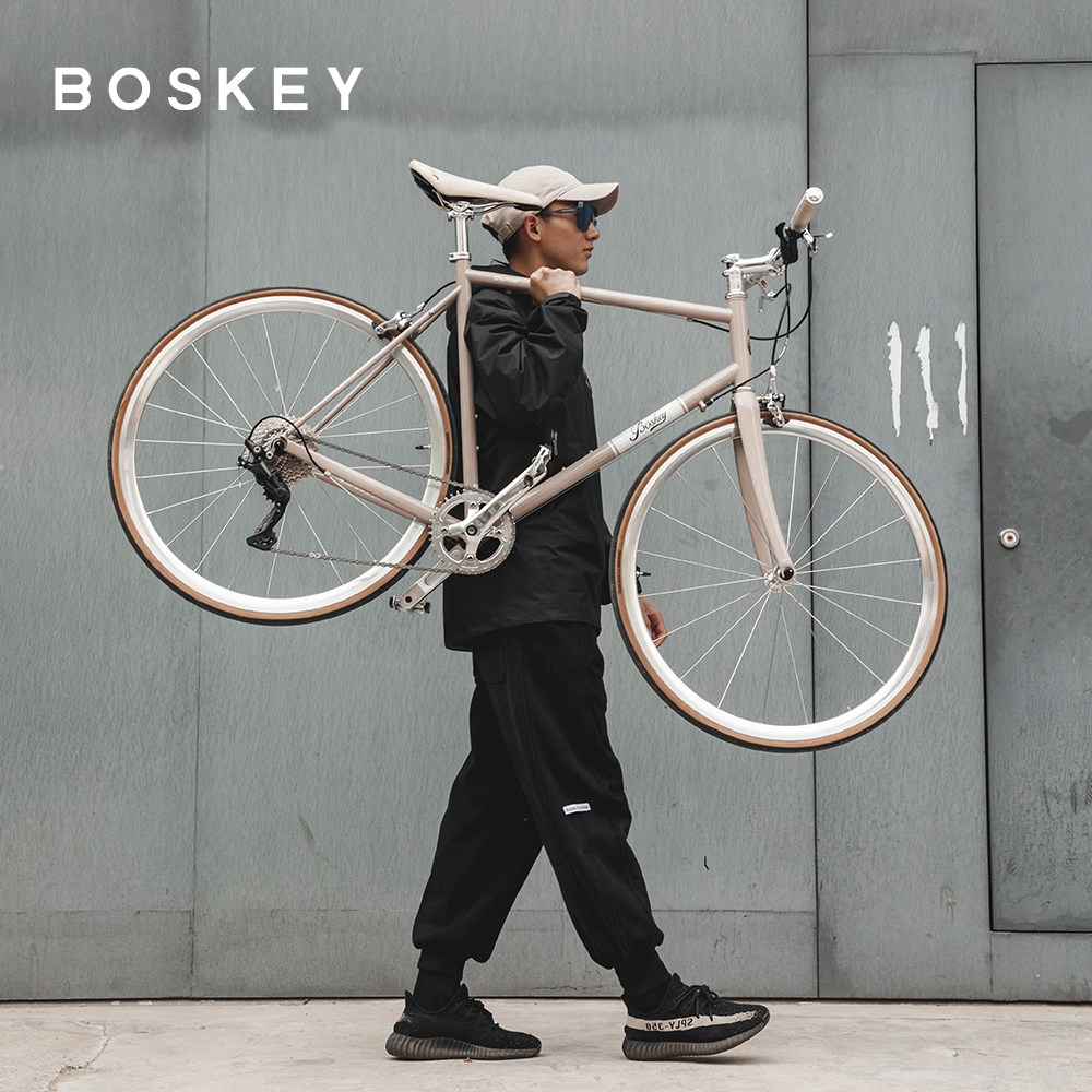 BOSKEY不死骑 Shuttler 钢架复古平把公路城市通勤轻旅行自行车，骑行新体验？-旅行自行车-淘宝好物网
