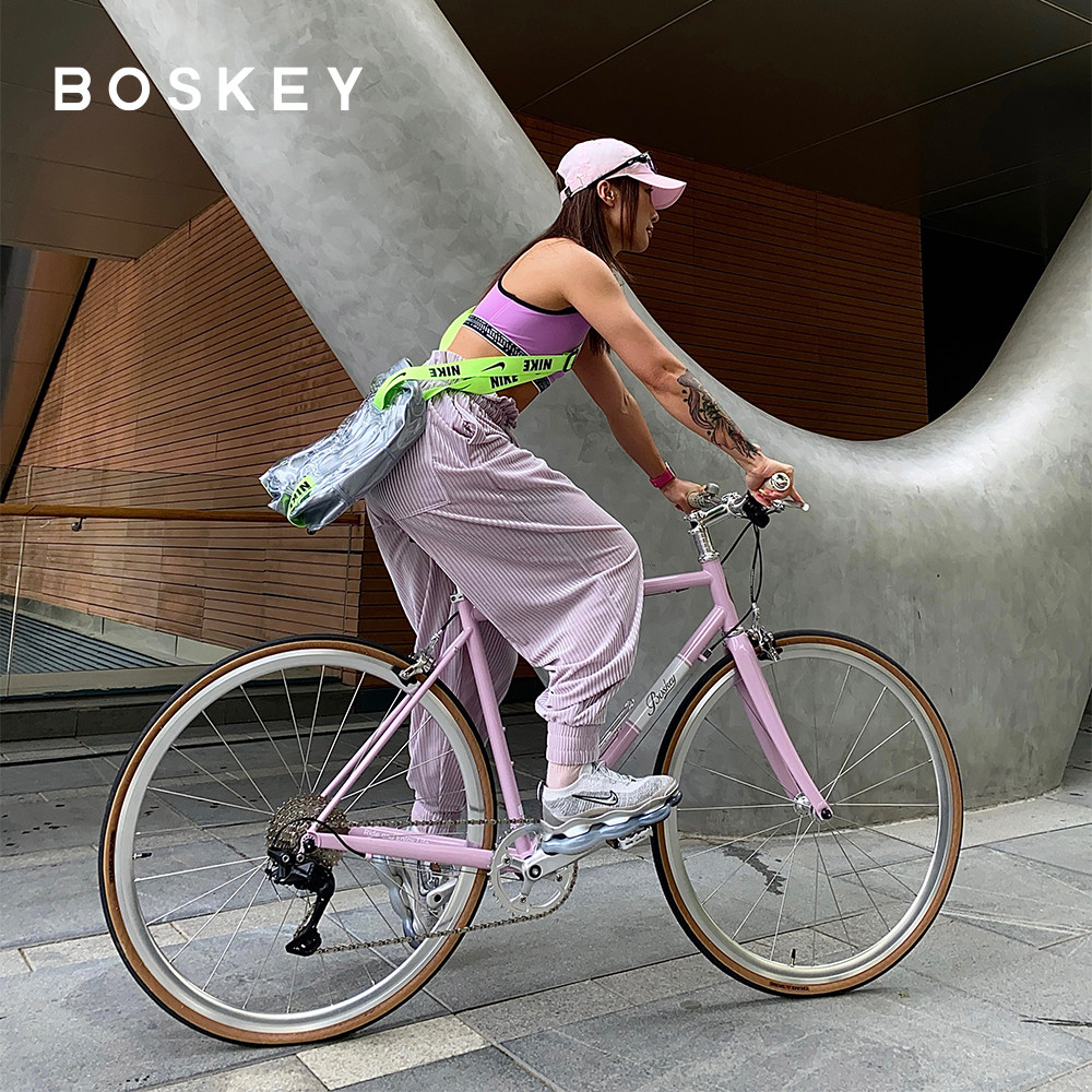 BOSKEY不死骑 Shuttler 钢架复古平把公路城市通勤轻旅行自行车，骑行新体验？-旅行自行车-淘宝好物网