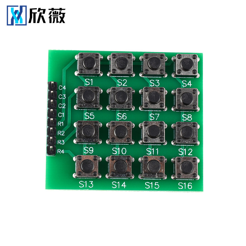 Matrix Button Membrane Matrix Button 1/2/3/4/3*4/4*4 Microcontroller Extended Keyboard Control ...