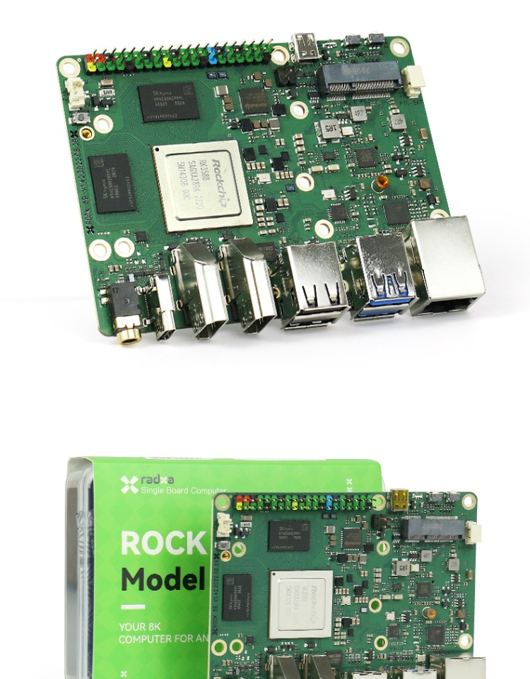 ROCK 5B 开发板 RK3588 芯片 ROCK5 rockpi 高性能8核 开发板 RAM - 送码网