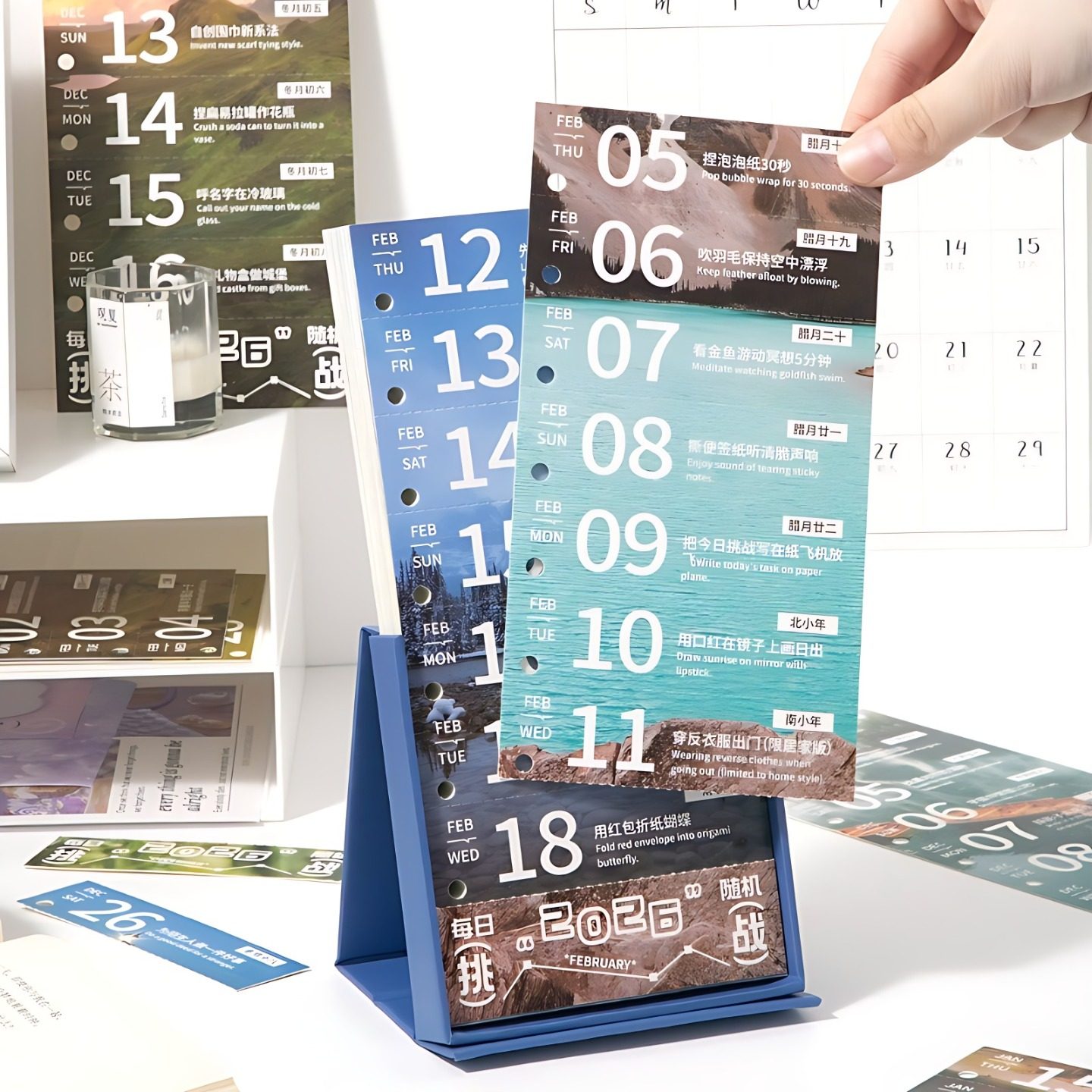 2026 calendar recommendations 🌟 | Nature scenery note check-in desk ...