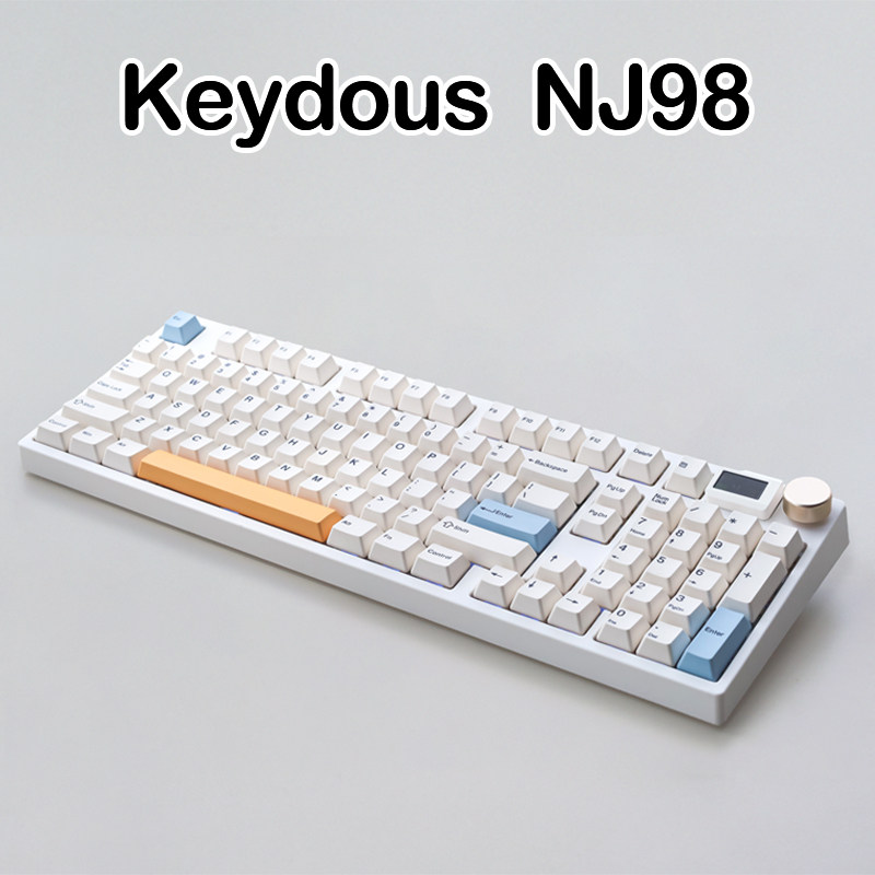 Keydous NJ98 三模2.4G藍牙無線熱插拔客製化98鍵機械鍵盤-Taobao