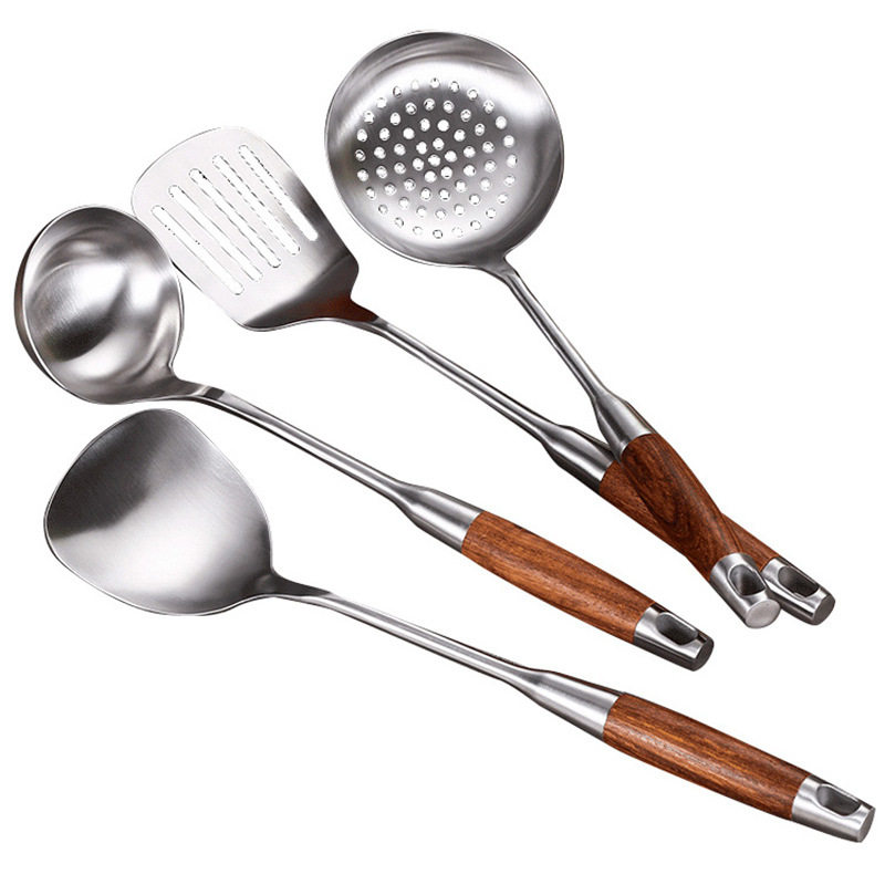 Jialekang 304 household rosewood stainless steel spatula cooking ...