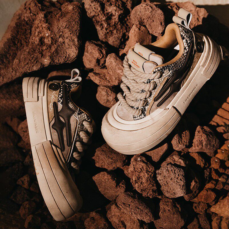 吴世勋同款！KILLWINNER「Smile life」复古开口笑板鞋，穿上就是明星范儿 -休闲板鞋-淘宝好物网