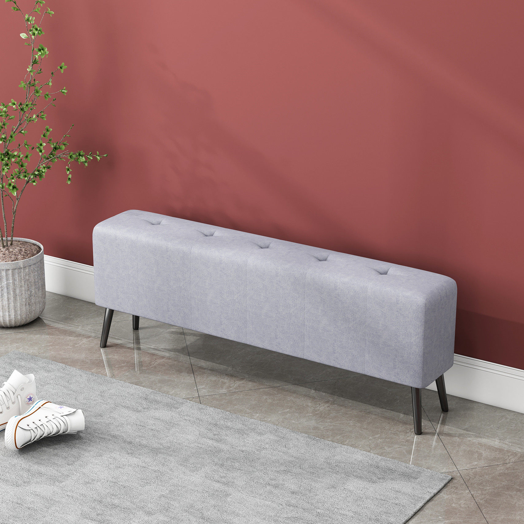 [USD 50.48] Shoe stool for household door ultra narrow small 20cm wide ...