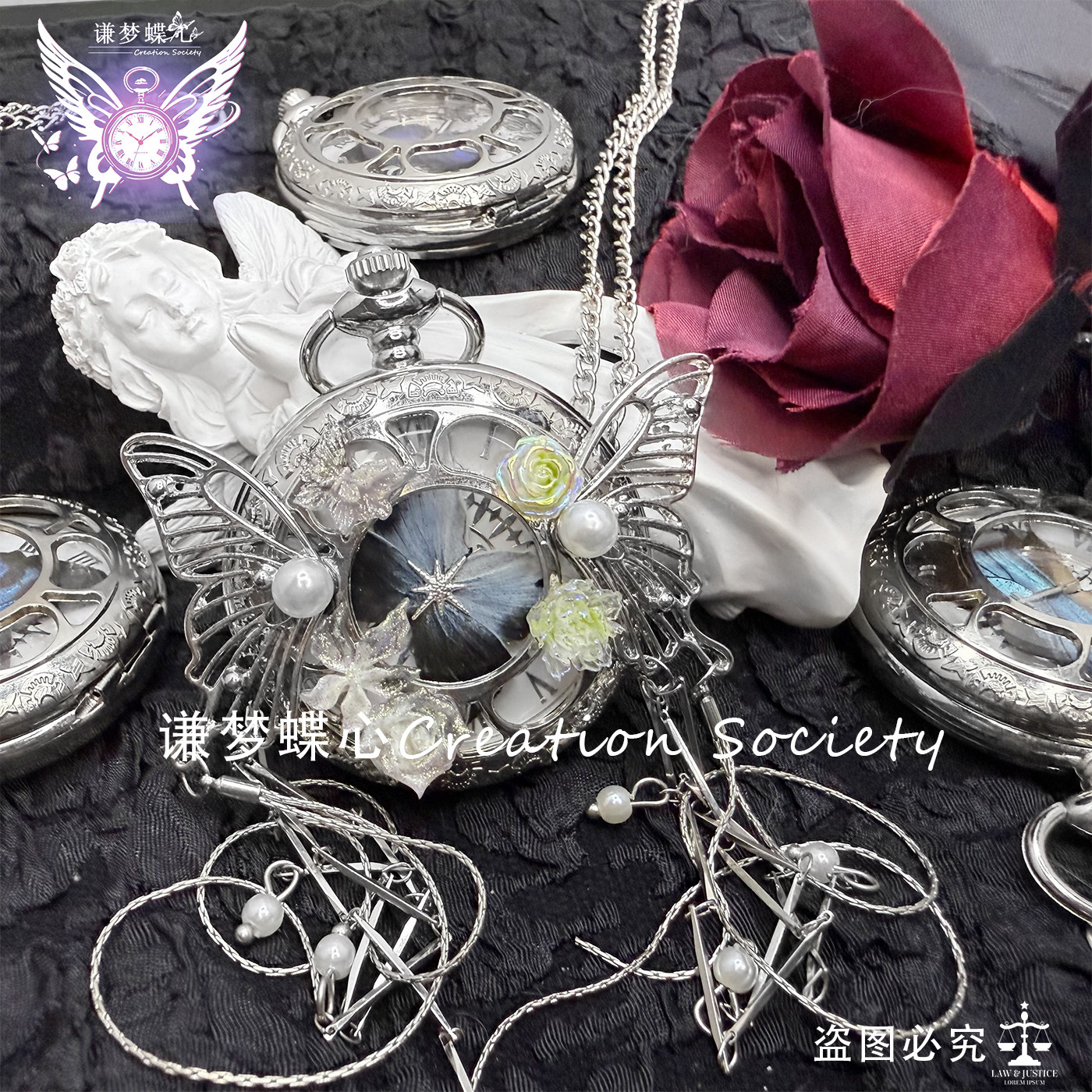 🎨 Vintage niche couple pocket watch Rare and limited edition antique ...
