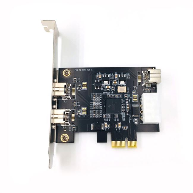 PCI-Express To Firewire 800 IEEE1394B 2+1 ports TI XIO2213 Video ...