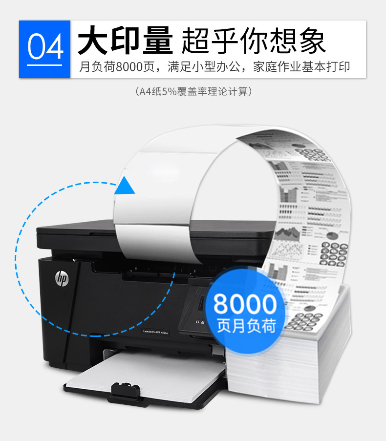 HP惠普1136一体机HP126A一体机M132A 黑白激光打印机商用家用办公-阿里巴巴
