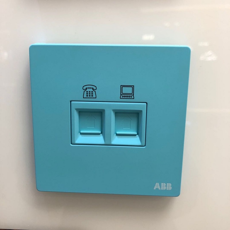 [USD 63.14] ABB Socket TV Socket Computer Socket Integrated Dual Outlet ...