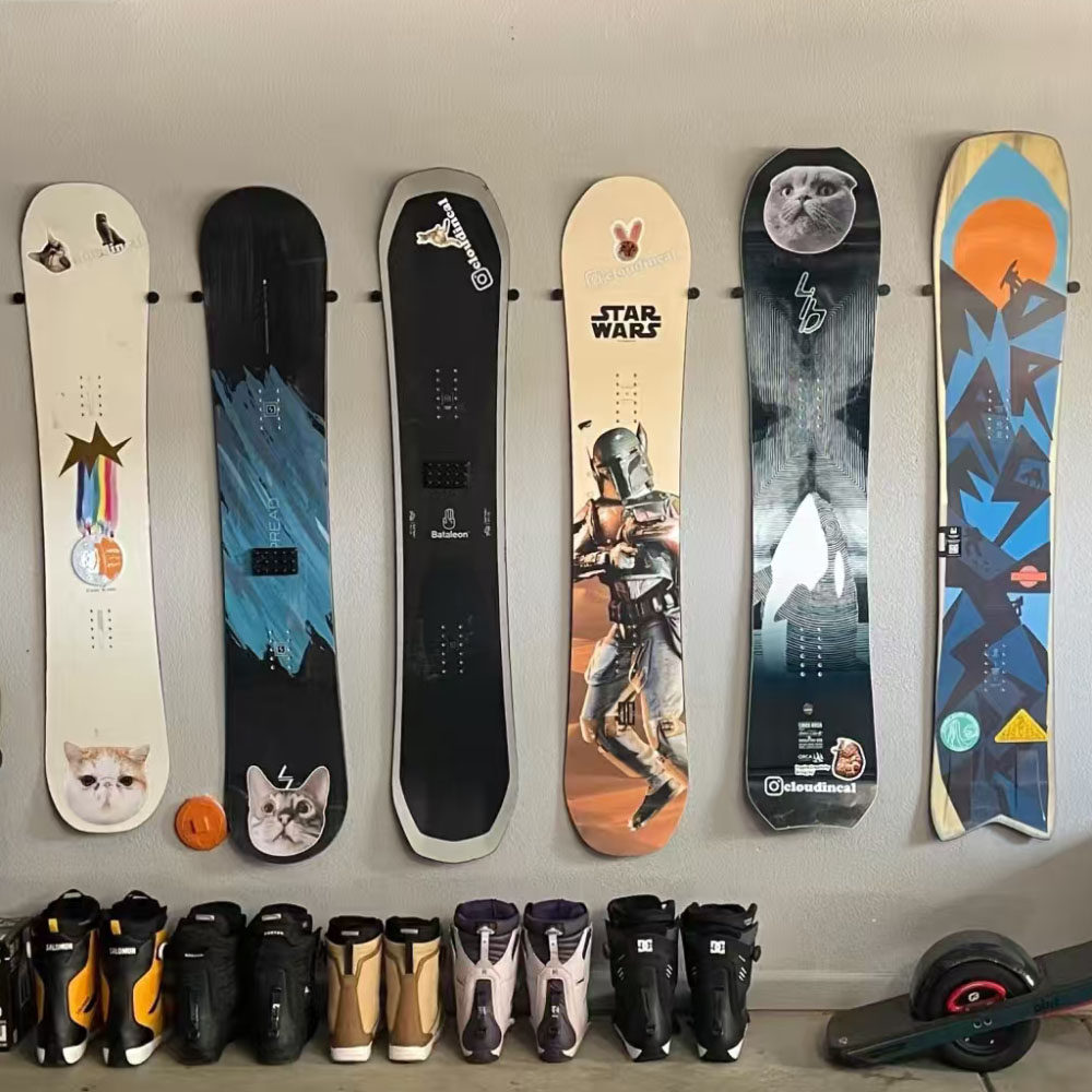 Single board double board snowboard storage rack: the ultimate solution ...