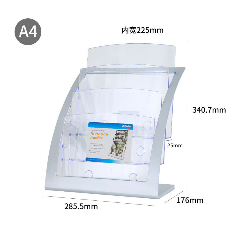[USD 23.96] Dido European and American A4 Acrylic Display Rack Three ...