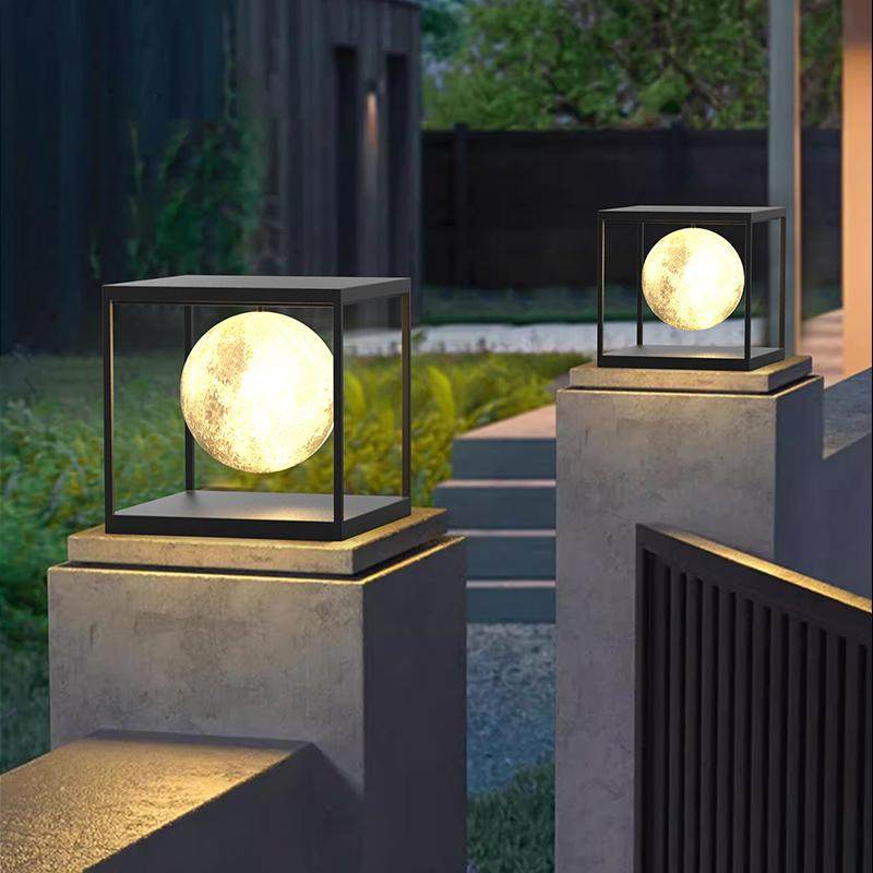 Outdoor solar column headlight: the guardian of the courtyard house ...