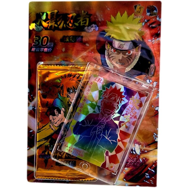 Naruto card colorful version crystal brick color LR card SLR card small ...