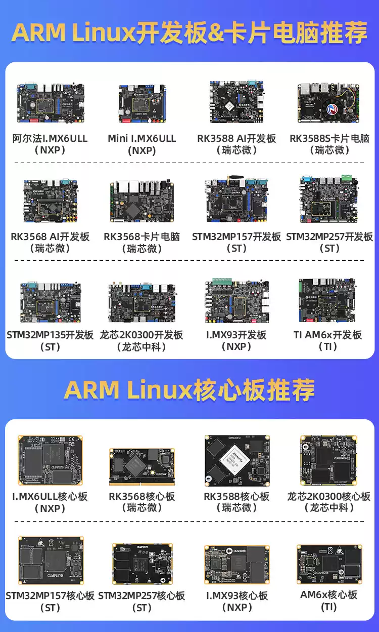 正点原子嵌入式开发板 高效IMX6ULL Linux开发板 ARM核心板