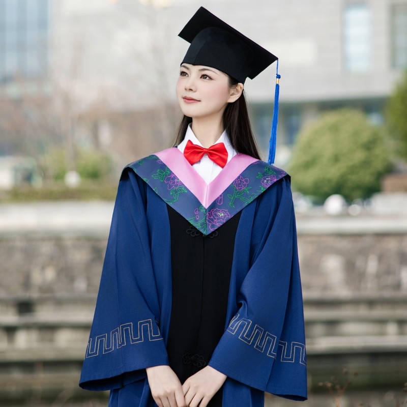 Polyester Graduation Gown Unisex UK Master Graduation Gown With Hood Ut ...