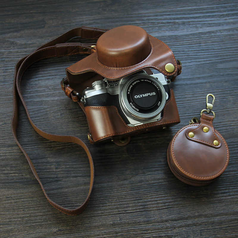 Olympus em10 camera bag - shoulder & crossbody! retro genuine leather ...