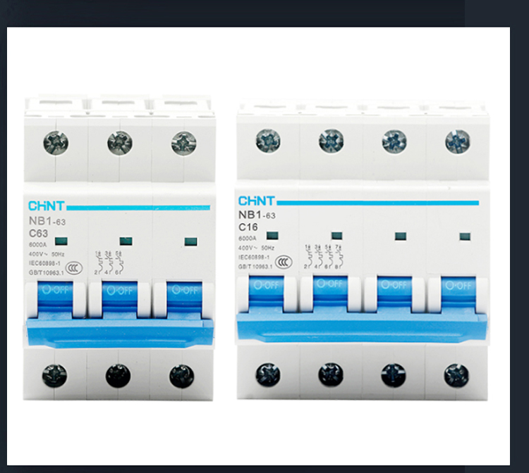 正泰双极直流断路器 NB1-63DC 2P C6A 光伏专用空气开关 DC500V-阿里巴巴