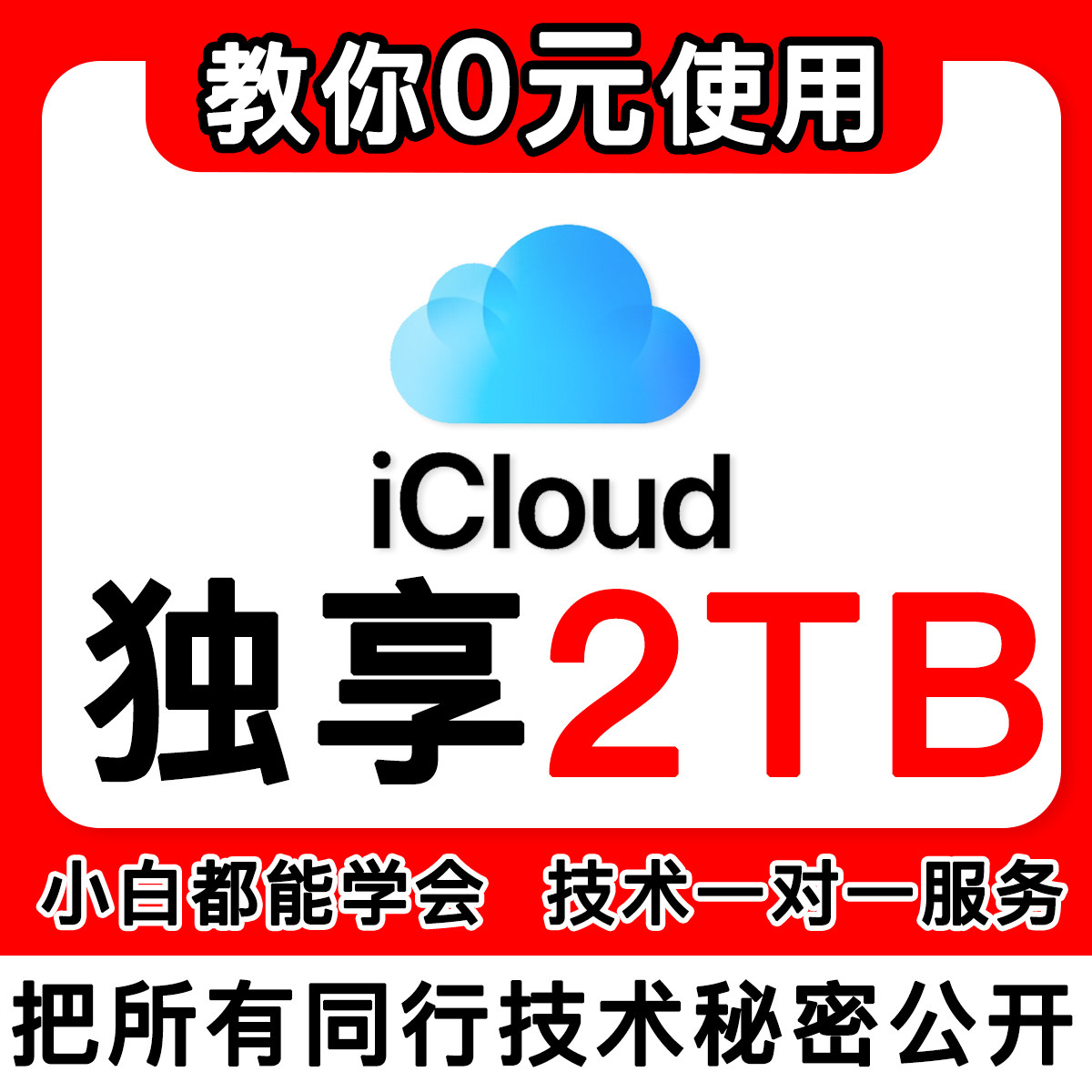 iCloud储存空间独享方法永久2TB扩容独家教学！家人共享也能轻松升级！-家庭网络存储-淘宝好物网