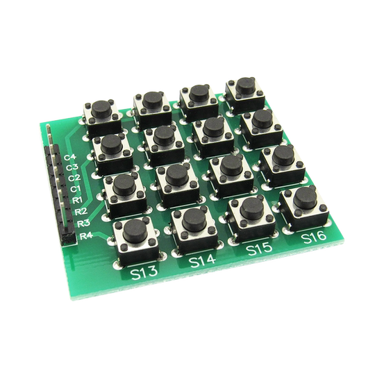 Telesky 4x4 Matrix Keyboard Plug-In 16-Key Microcontroller External Keyboard is Not a Membrane ...