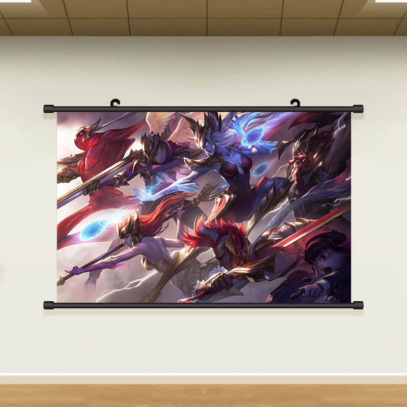 英雄联盟S14世界赛冠军挂画IG EDG海报！电竞氛围拉满！_英雄联盟_淘宝游戏网