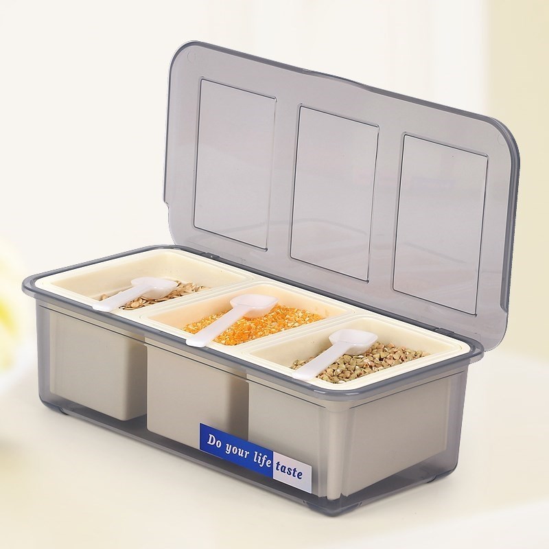 Kitchen supplies Plastic clamshell seasoning box Fashion simple two ...