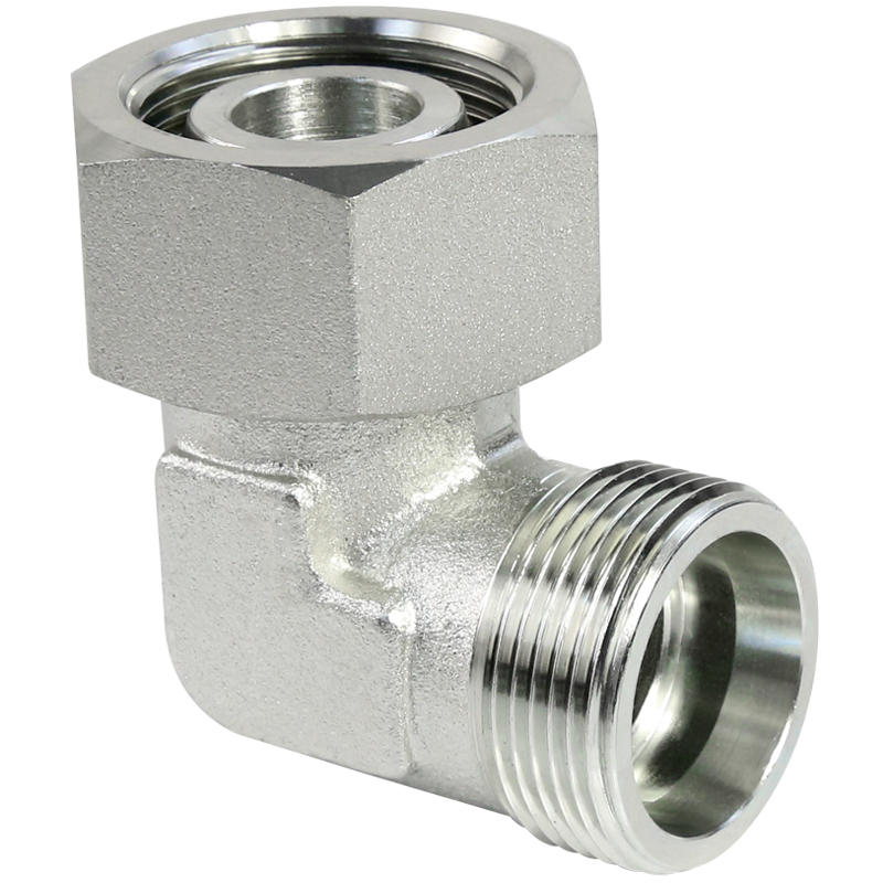 永华直角弯头24度锥H型公制卡套2C9 2D9重型轻型液压转换接头