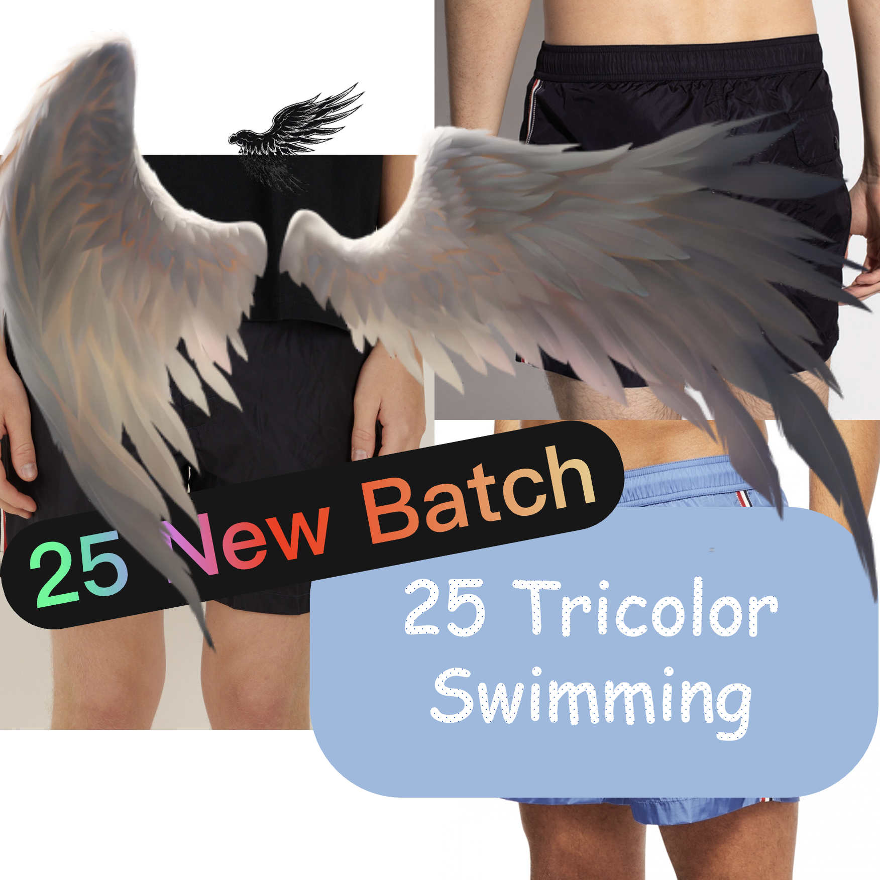 MS 3 Tricolor Swim 三色泳裤：🌈夏日海滩必备，时尚与舒适并存的泳裤推荐！🌊-男士泳衣-淘宝好物网