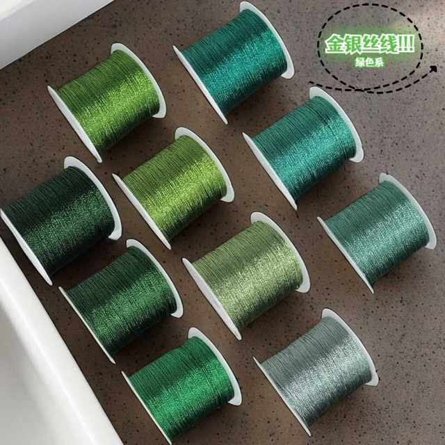 6 strands of colorful gold thread braided thread handmade diy bracelet ...