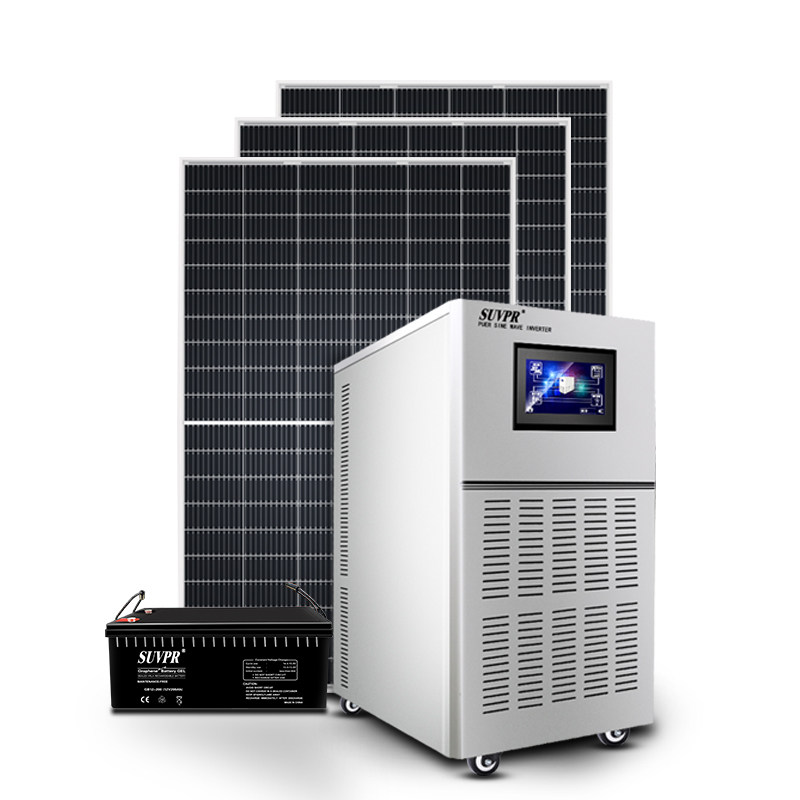 Golden platform solar power generation system home 8000w off-grid high ...