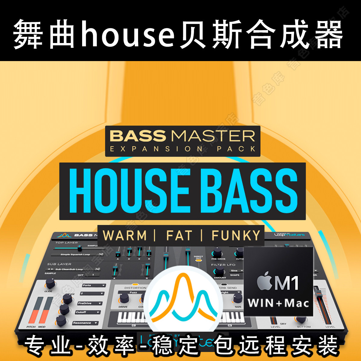 Loopmasters Bass Master电音贝司合成器：贝斯控的神级神器！音色炸裂到邻居报警！-模拟合成器-淘宝好物网