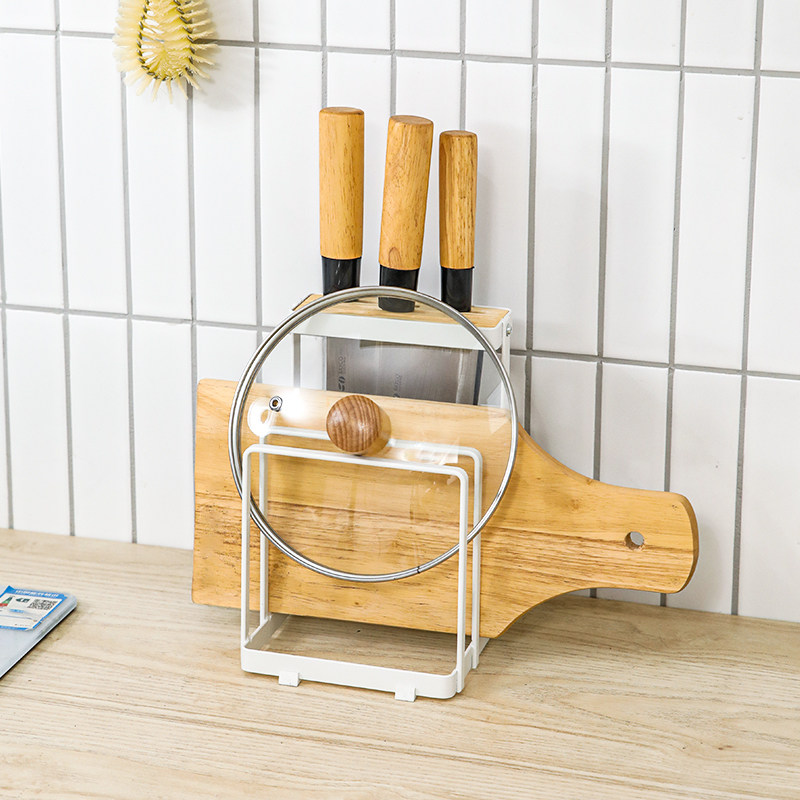 [USD 14.51] Countertop Knife Rack Rack Cutting Board Placement Rack Pot ...